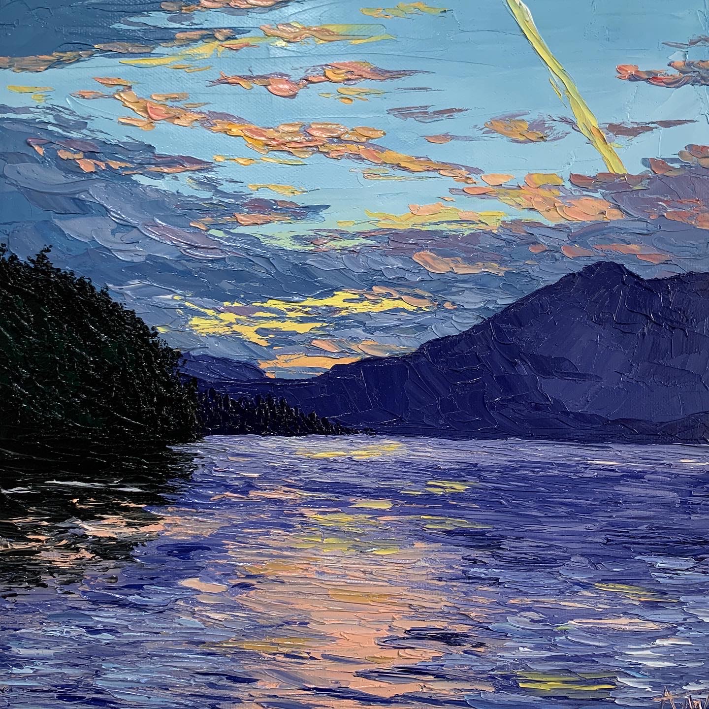 Windermere 02 - Amy Webb Art - Original Palette Knife Painting